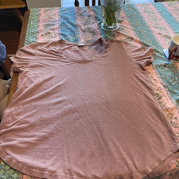 Poetry | Tops | Poetry Tee Shirt Mauve With Brown Color Size Hemp And ...